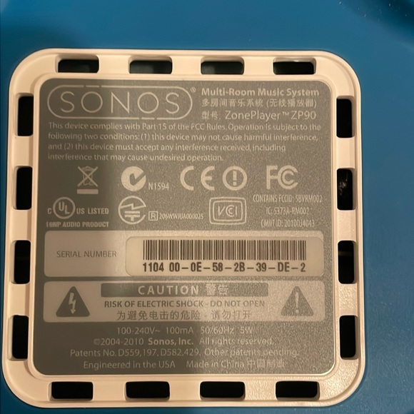 Sonos | Media | Sonos Connect Amp And Multi Room Music System Zone Player Zp 9 Full Function ...